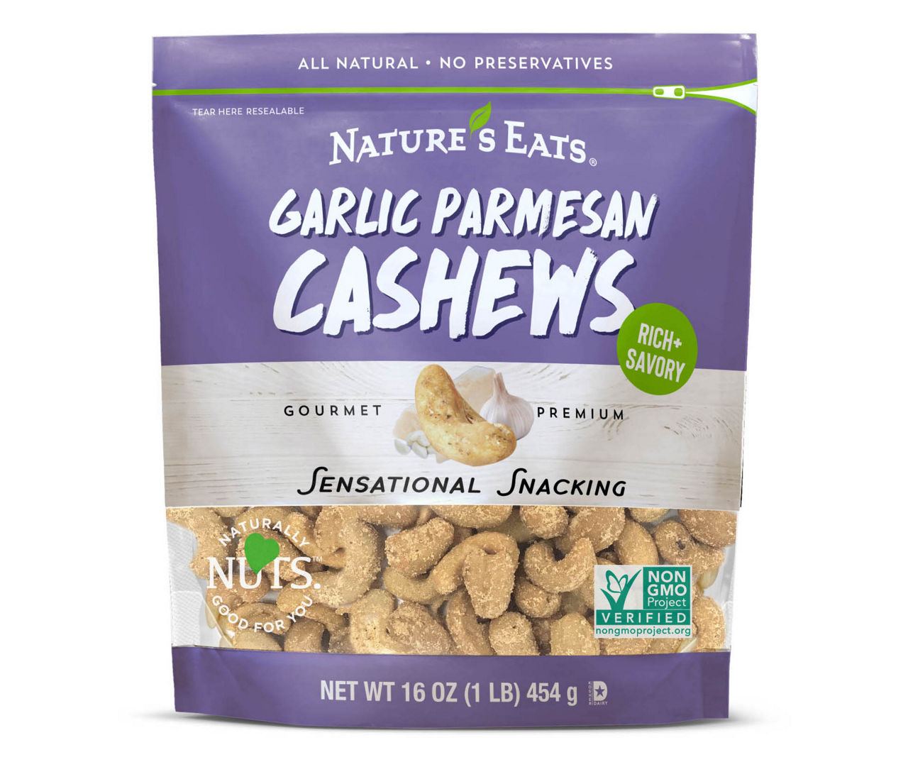 Nature's Eats Garlic Parmesan Cashews, 16 Oz. | Big Lots