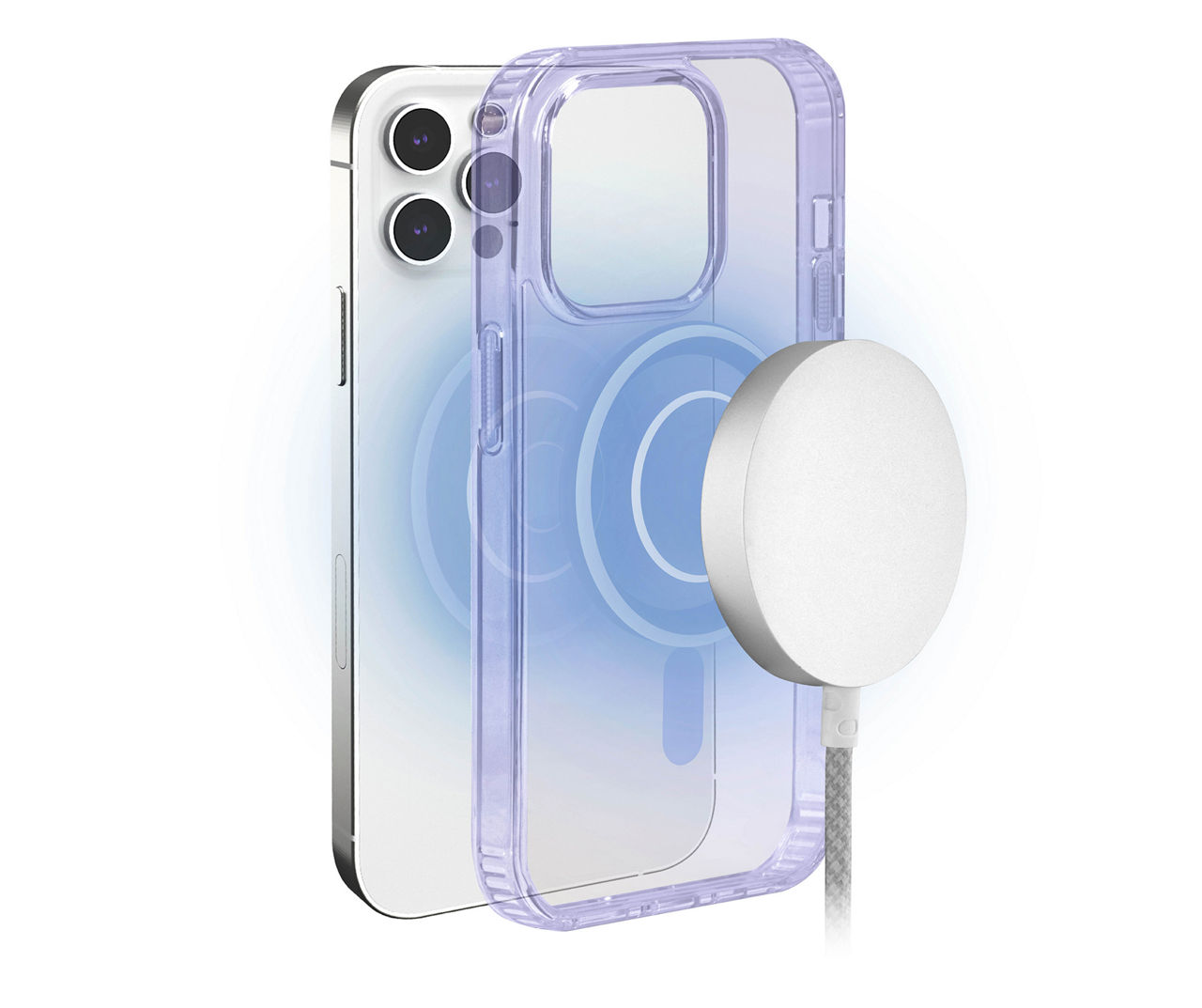 iHome Pastel Purple Translucent Mag Phone Case for iPhone 13 Pro Max/14 ...