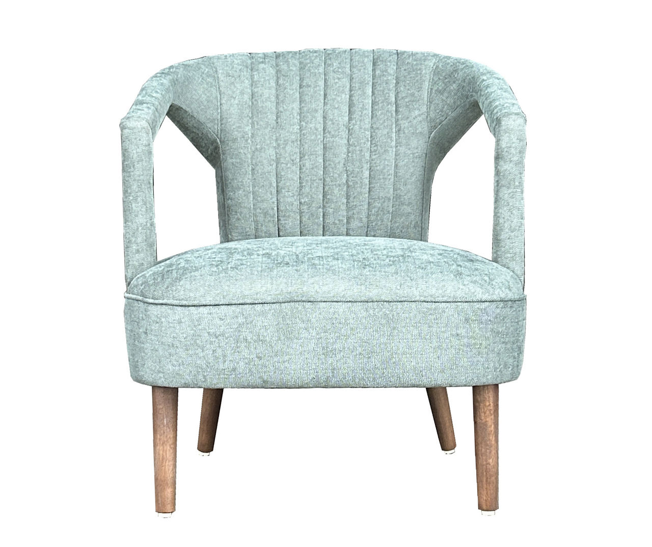 Rowena Sea Mist Velvet Accent Chair | Big Lots