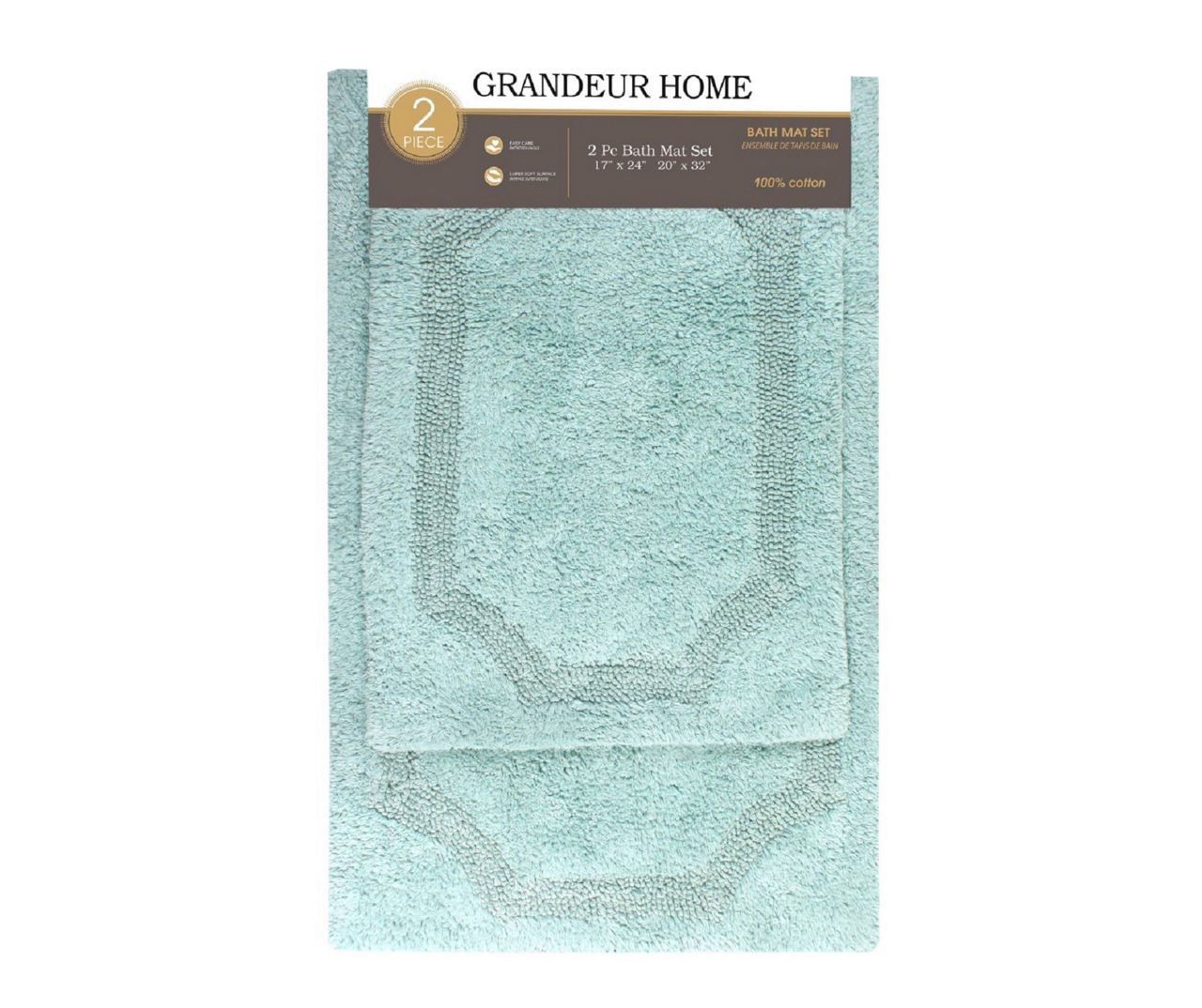 Crescent Green 2-Pc. Bath Mat Set | Big Lots