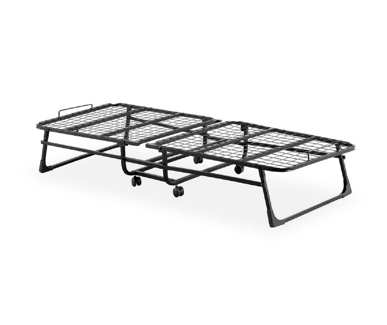 Black Rollaway Bed with Mattress