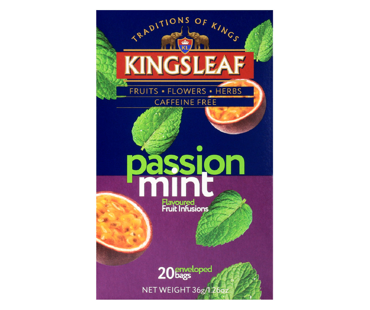 Kingsleaf Passion Mint Ceylon Tea, 20-Pack | Big Lots