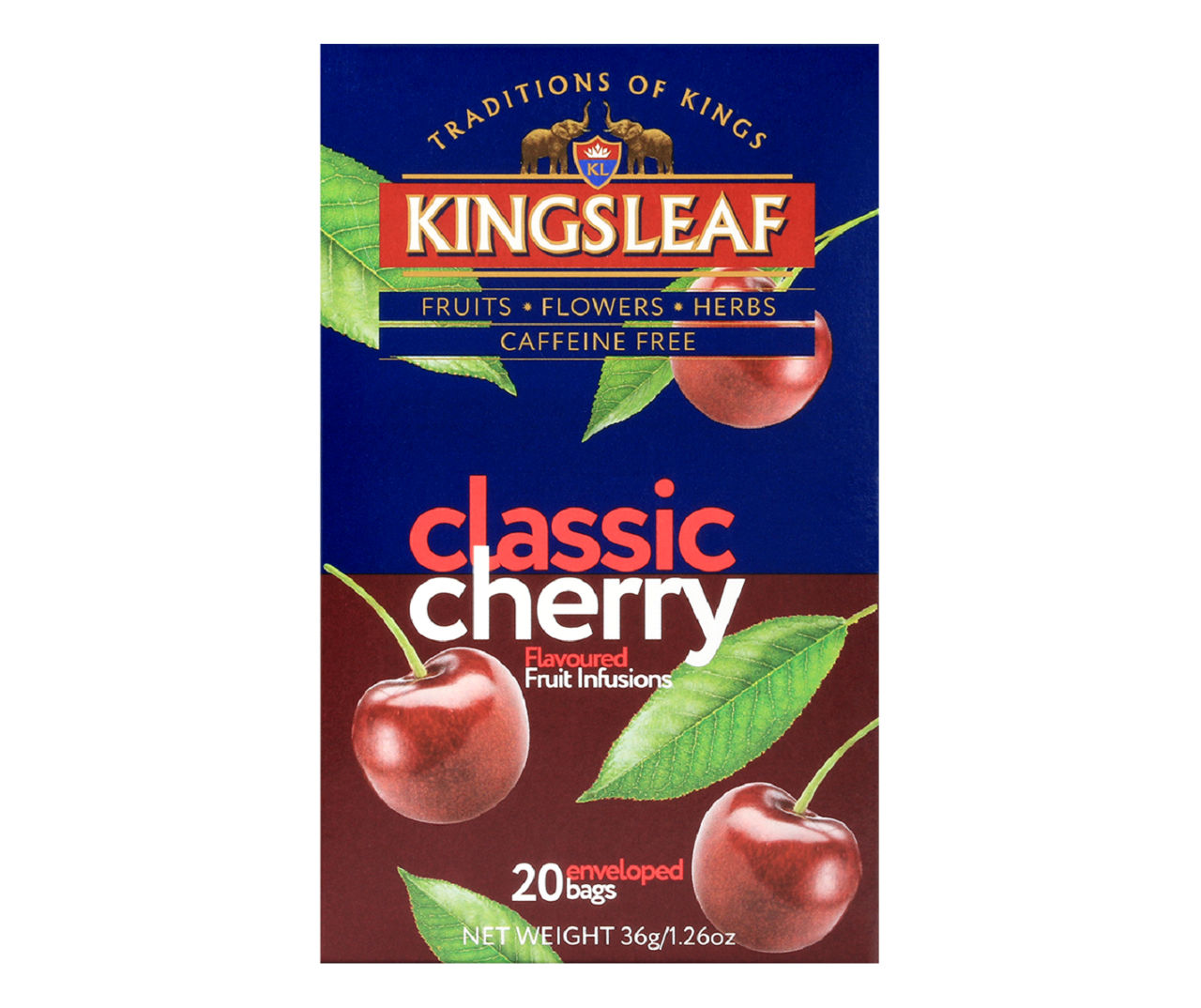 Kingsleaf Classic Cherry Ceylon Tea, 20-Pack | Big Lots