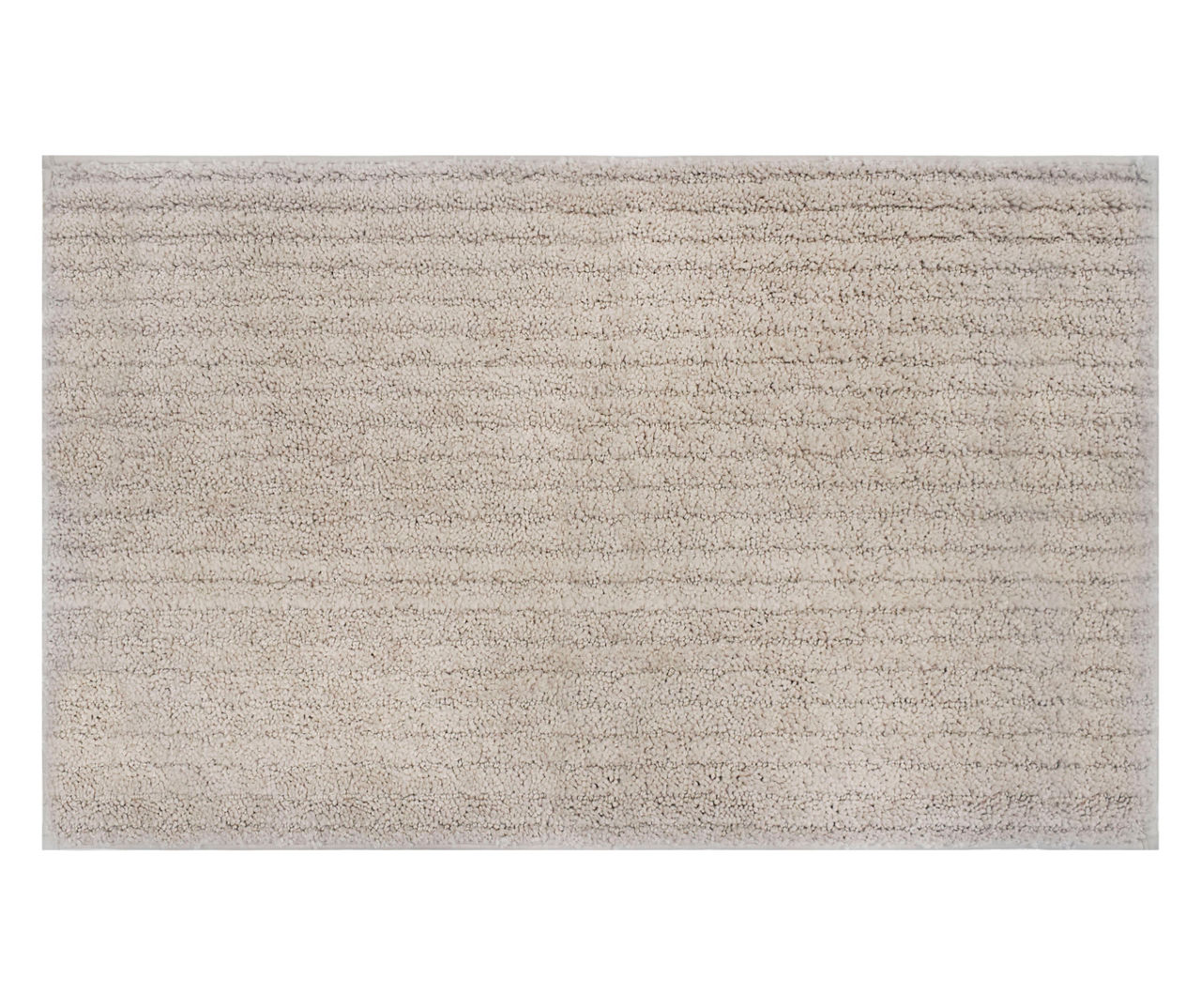 Beige Tufted Stripe Bath Rug, (24" x 17") | Big Lots