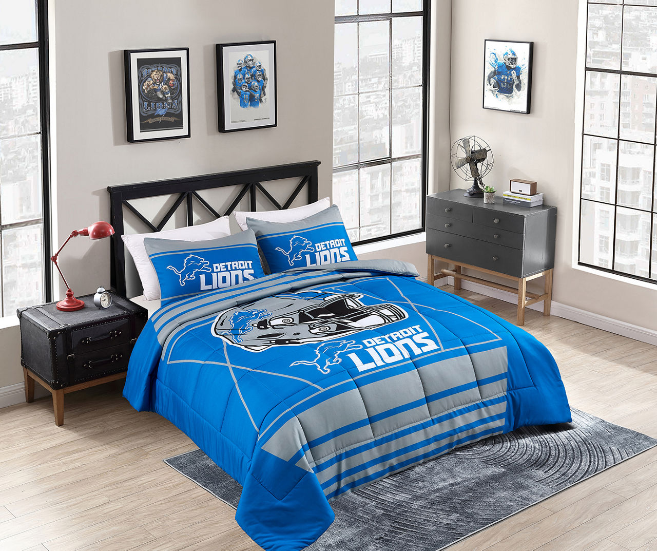 NFL Detroit Lions Full/Queen 3-Piece Comforter Set | Big Lots