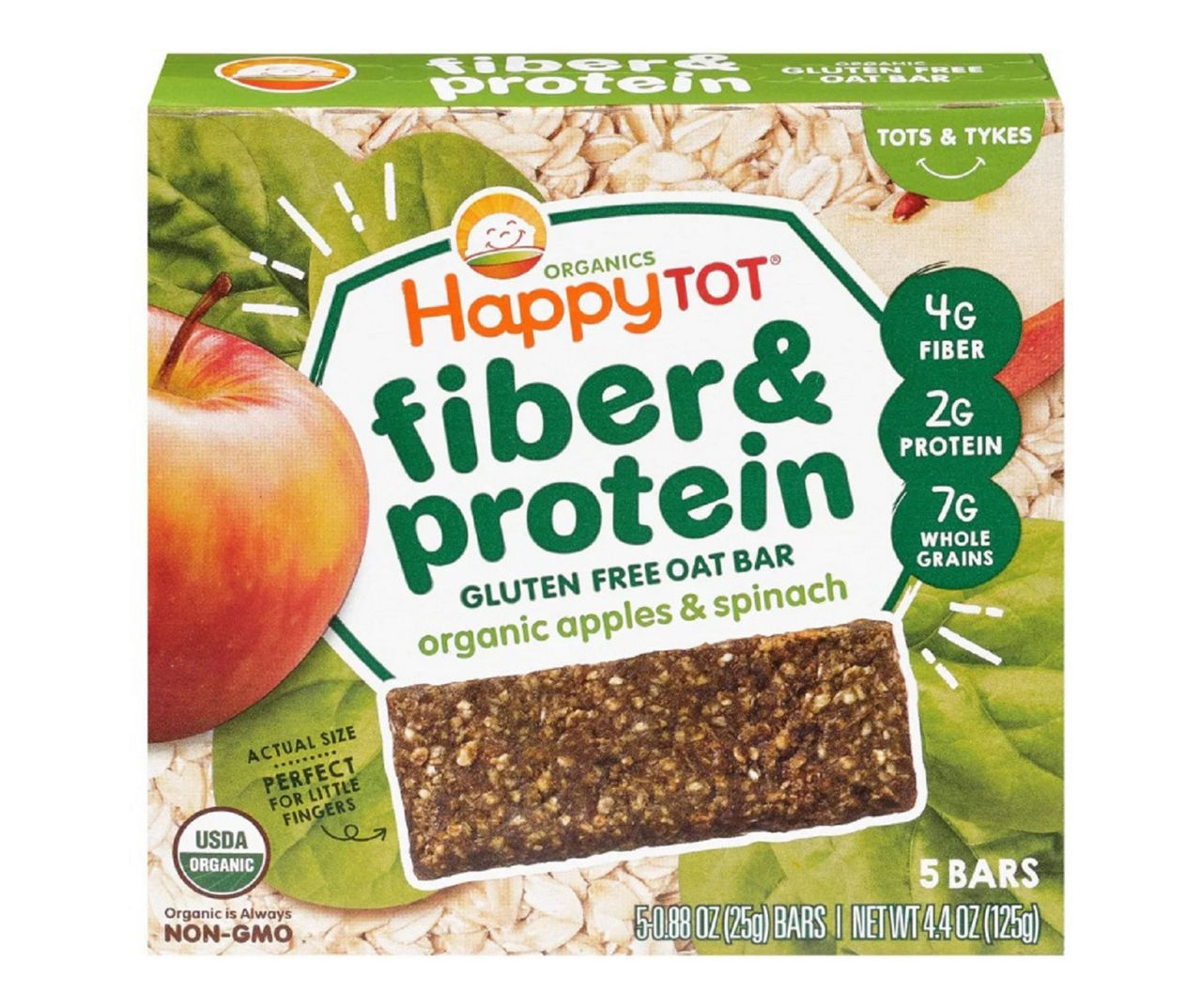 Happy Tot Happy Tot Fiber & Protein Oat Bars, 5-Pack | Big Lots