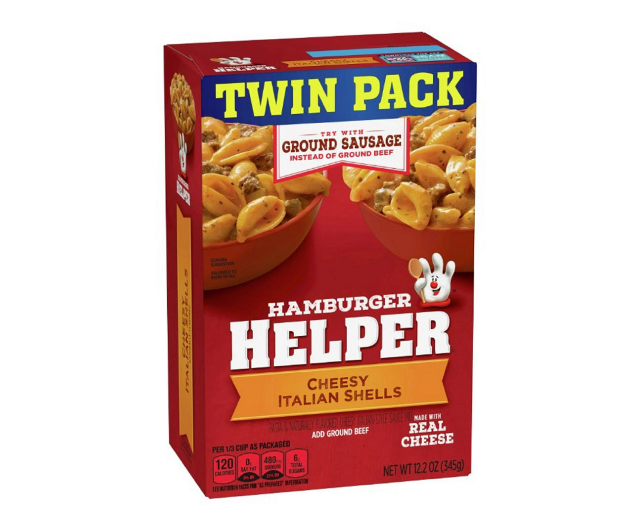 Hamburger Helper Cheesy Italian Shells Mix, 2-Pack | Big Lots