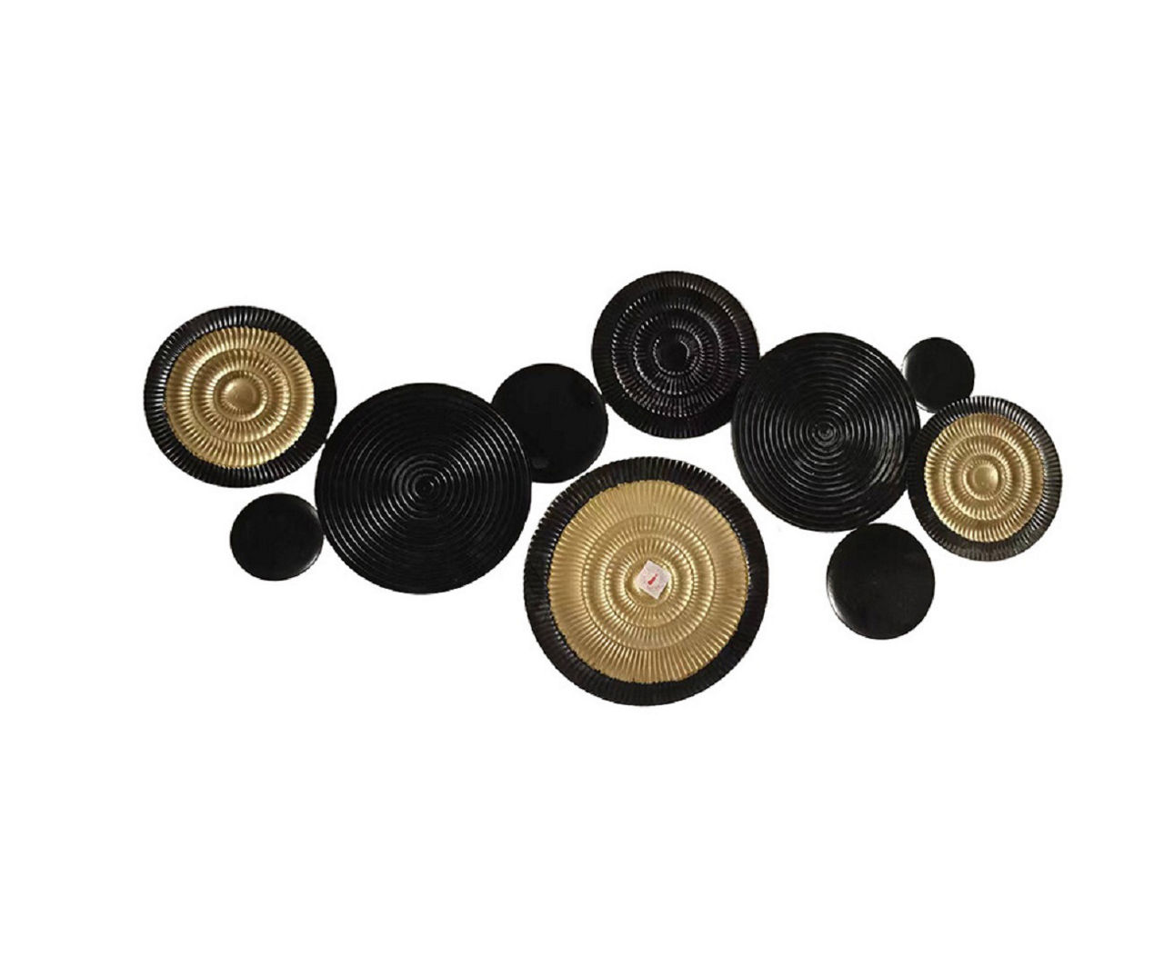 Black & Gold Ripple Circle Metal Wall Decor | Big Lots