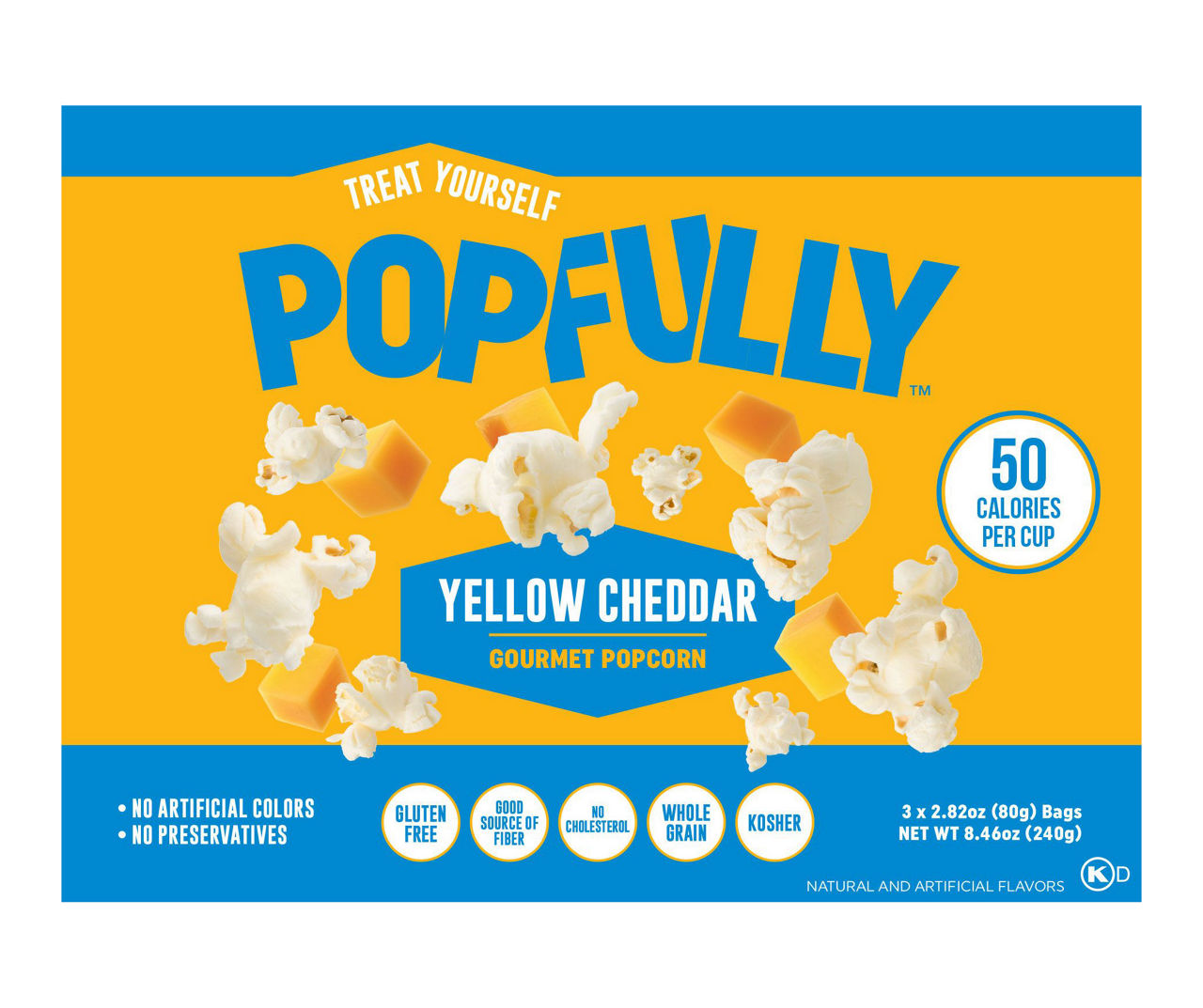 Popfully Yellow Cheddar Microwave Popcorn, 3-Pack | Big Lots