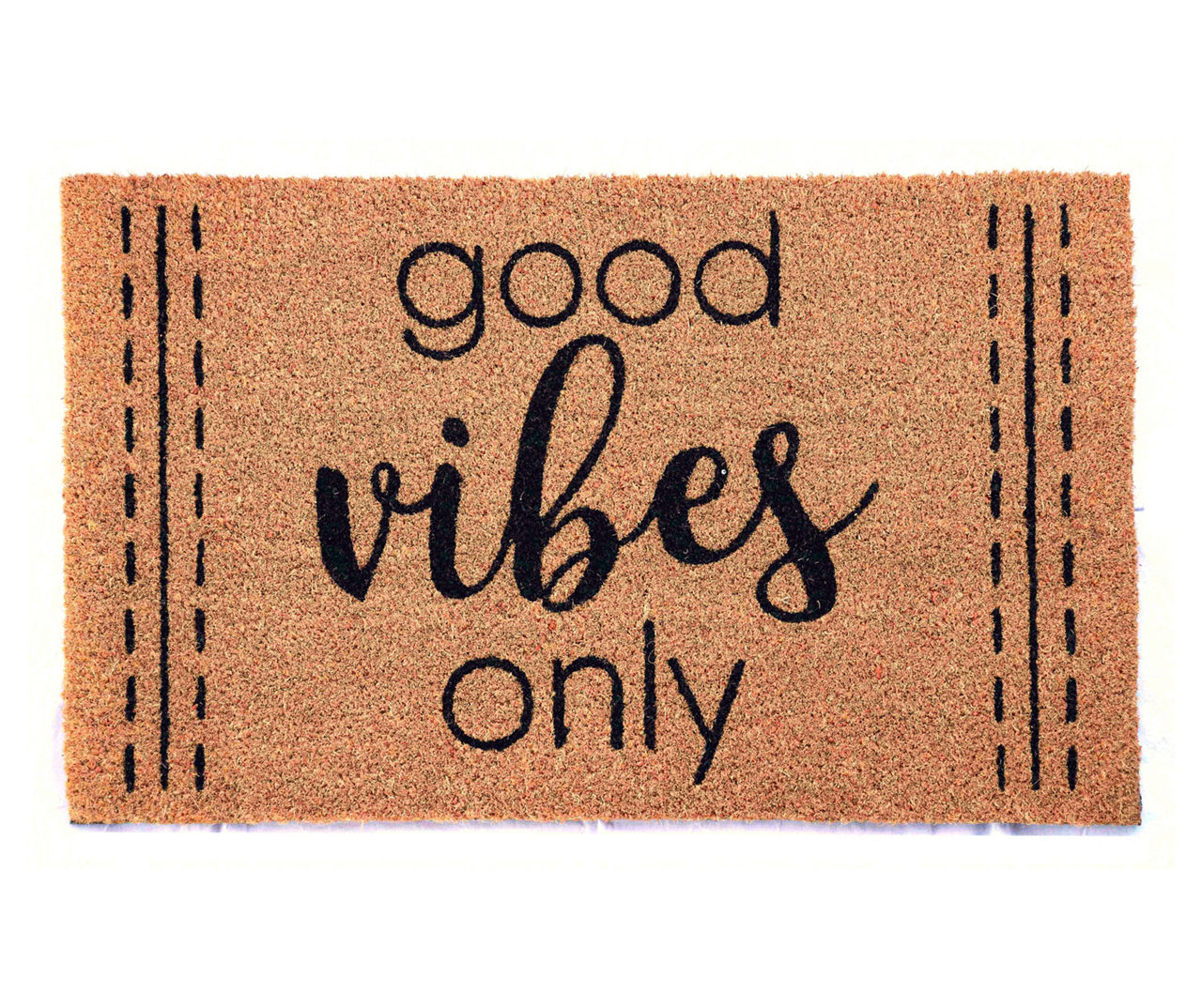 "Good Vibes Only" Coir Doormat, (18" x 30") | Big Lots