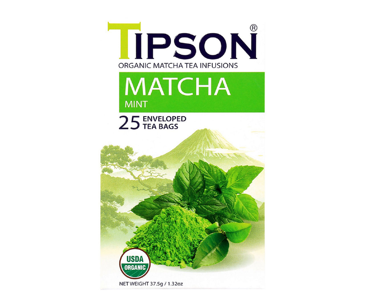 Tipson Matcha Mint Herbal Infusion Tea Bags, 25-Pack | Big Lots