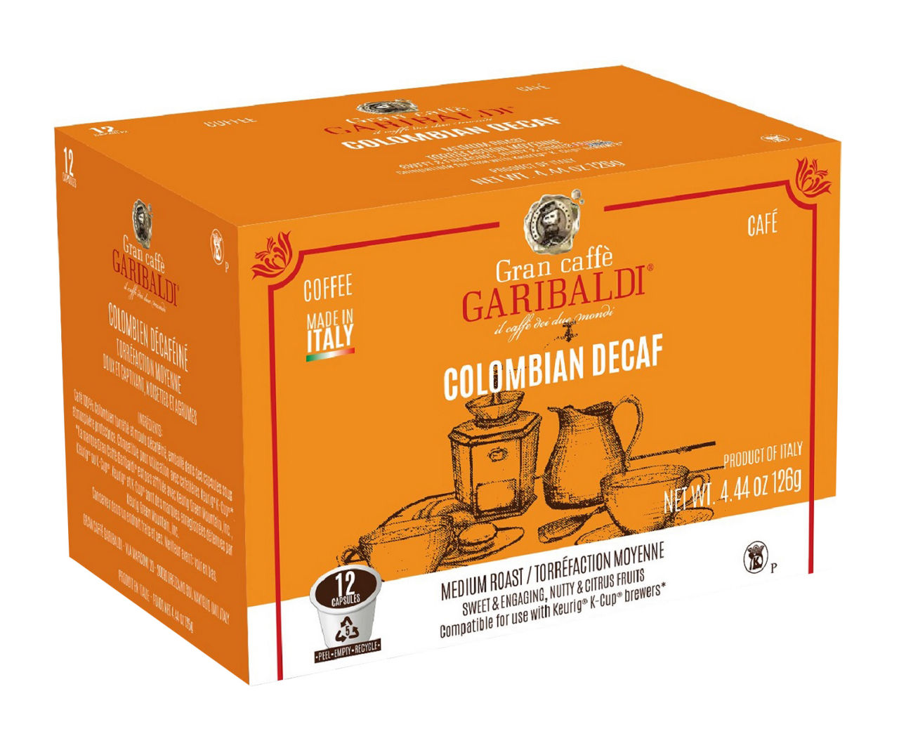Café Garibaldi 100% Colombian Decaf 12-Pack Brew Cups | Big Lots