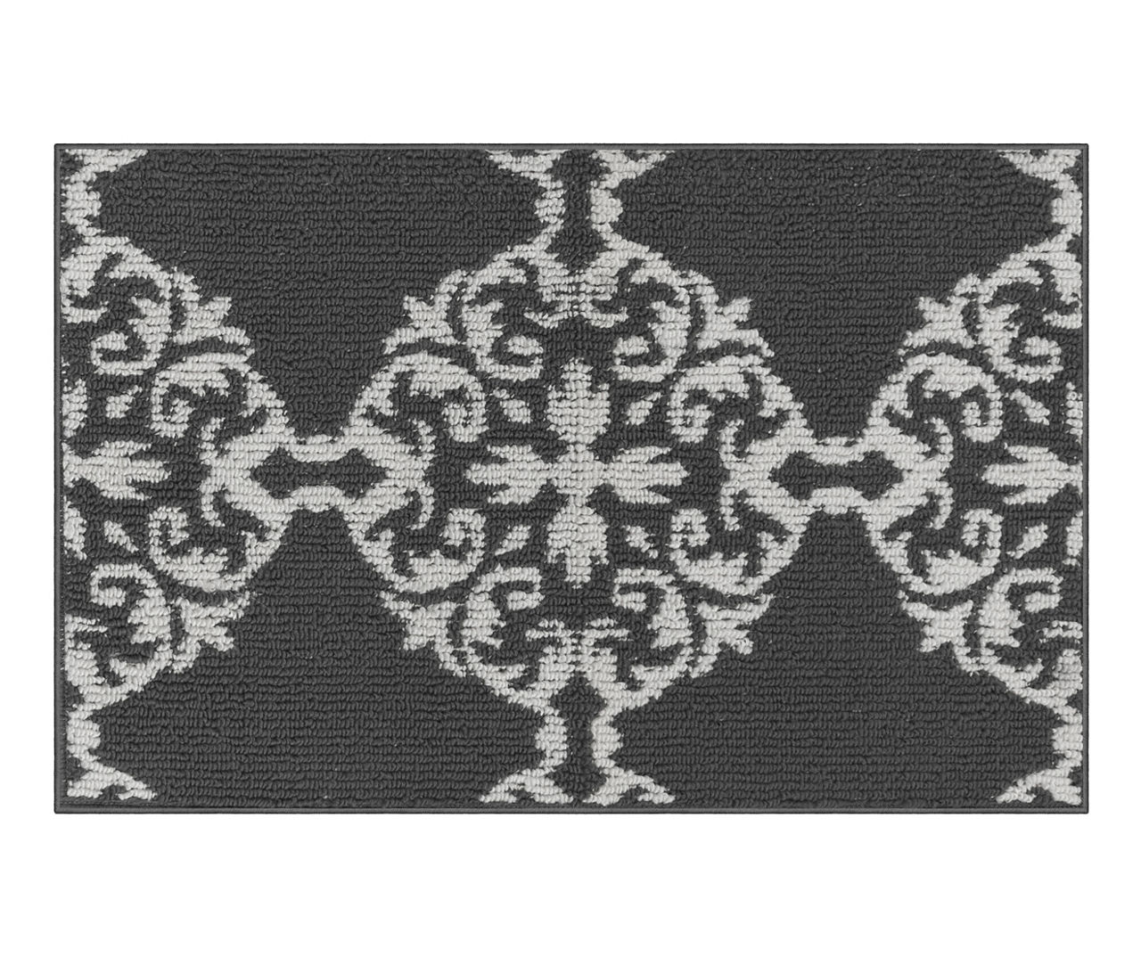 Balvenie Gray Damask Accent Mat, (30" x 20") | Big Lots