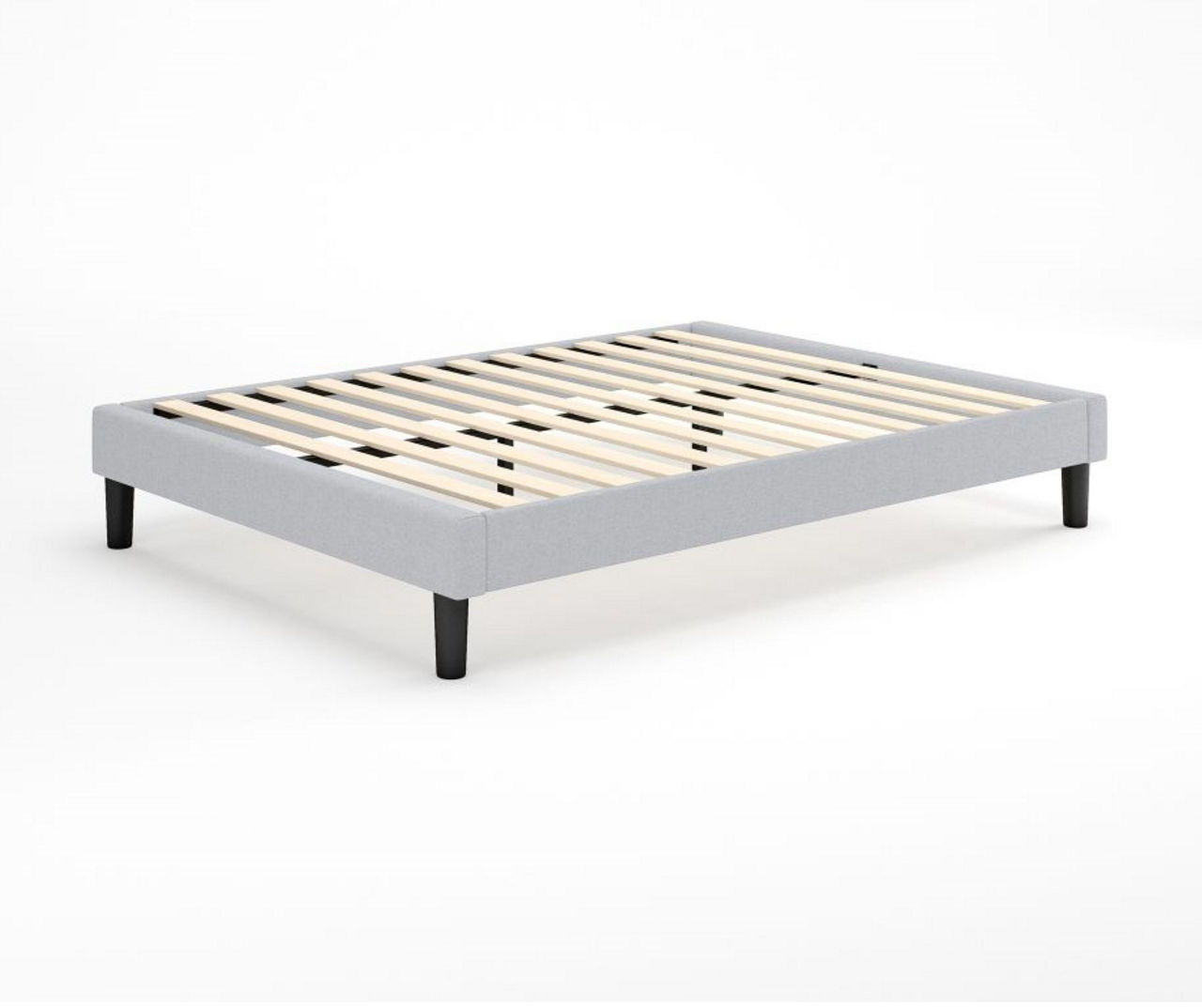 Curtis Gray King Upholstered Platform Bed Big Lots