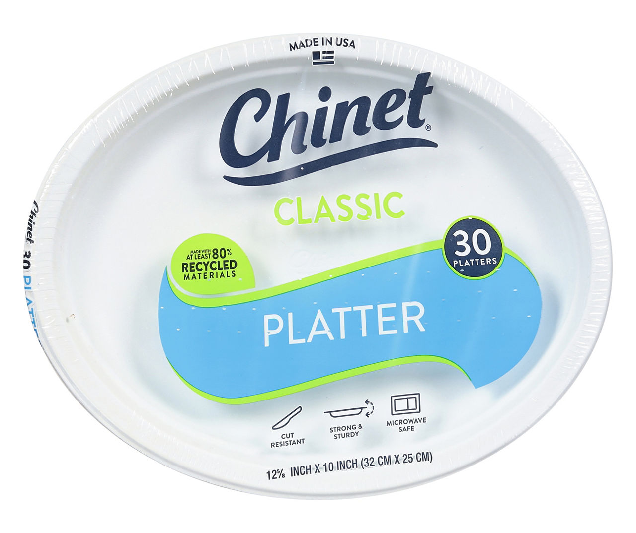 Chinet Classic Platter Plates, 30-Count | Big Lots