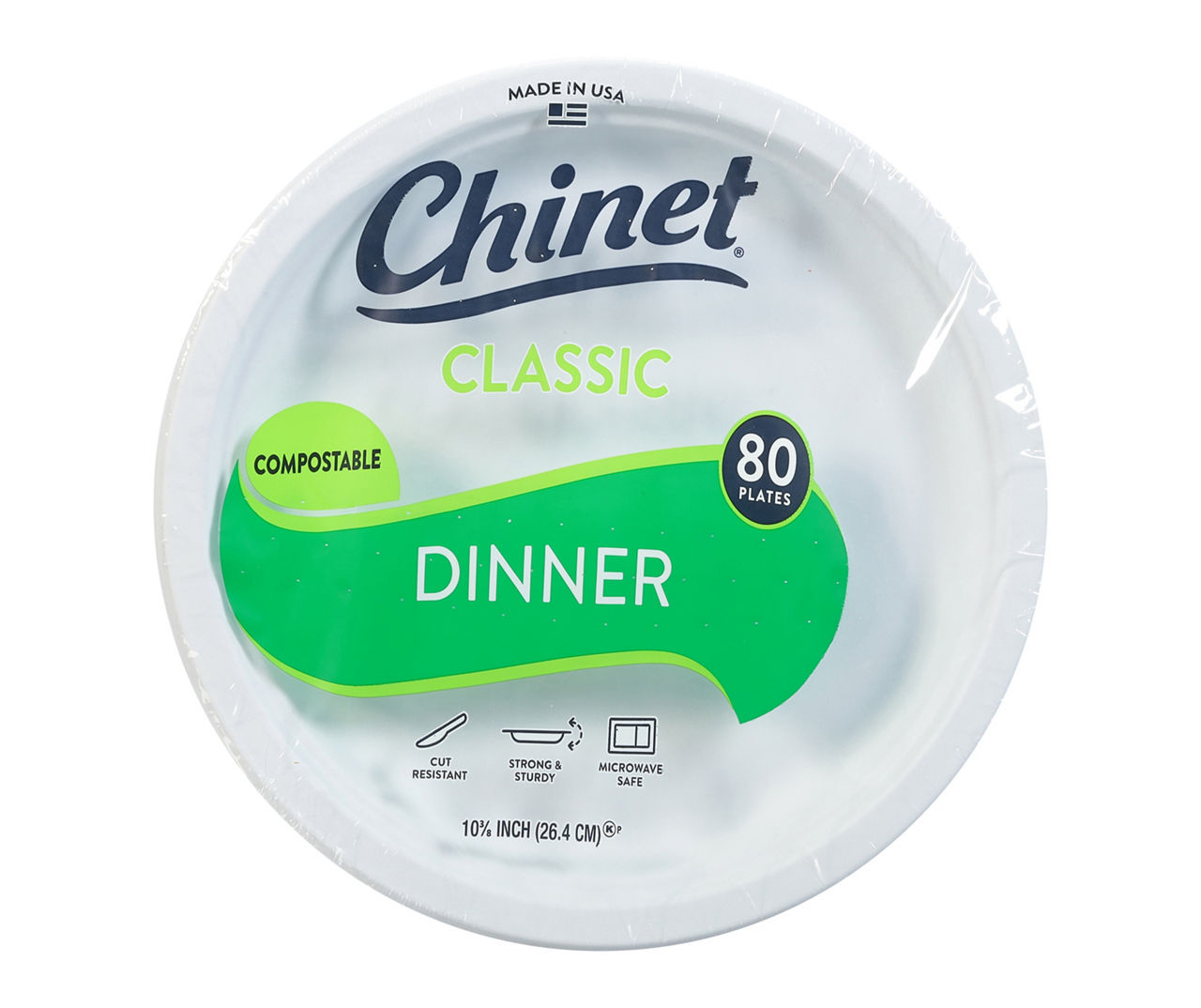 Chinet Classic Dinner Plates, 80-Count | Big Lots
