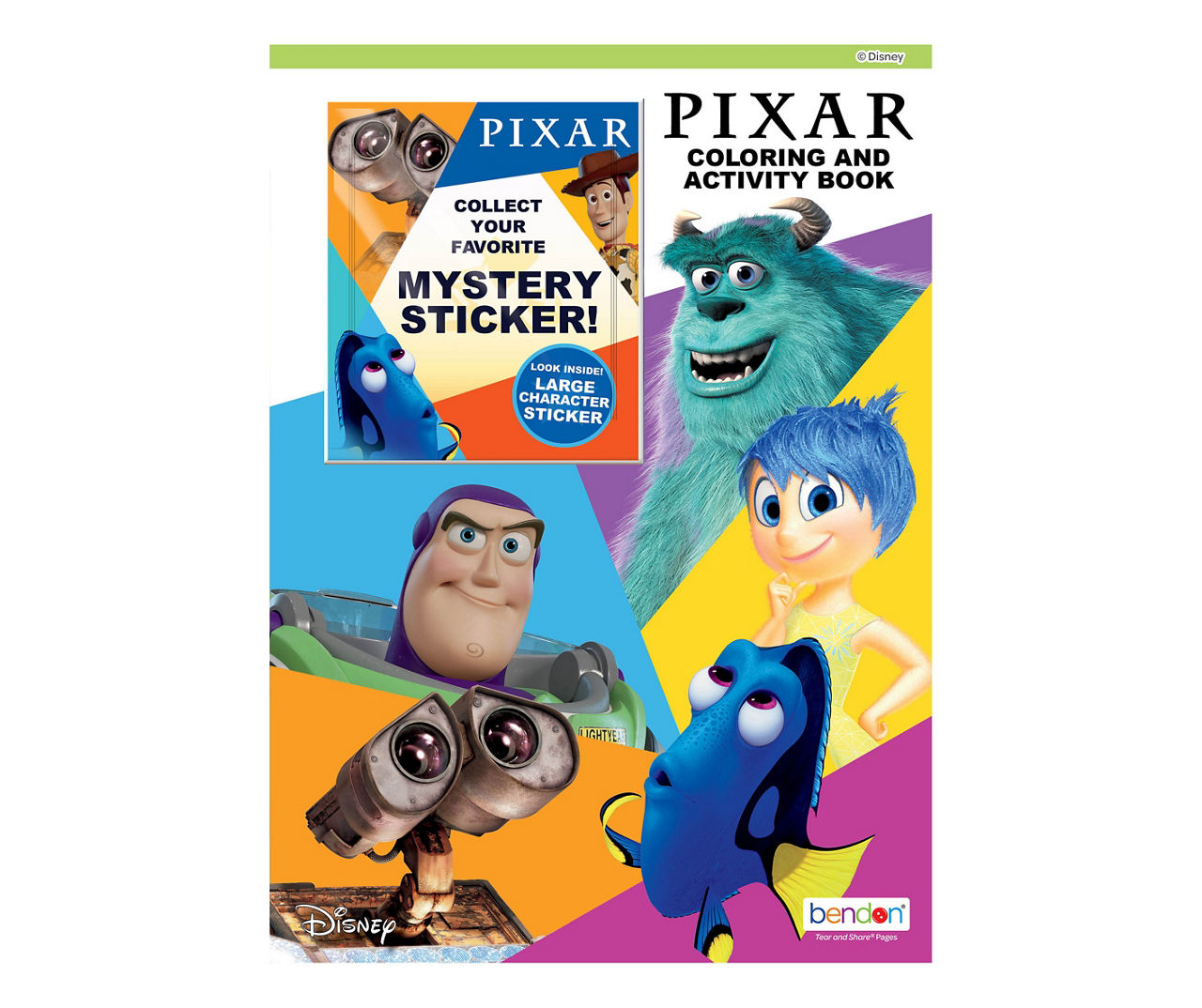Bendon Pixar Mystery Sticker Coloring & Activity Book | Big Lots