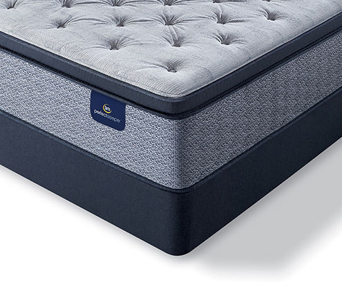 Serta Plush Queen Mattress & Box Spring Set, iCollection Perfect ...
