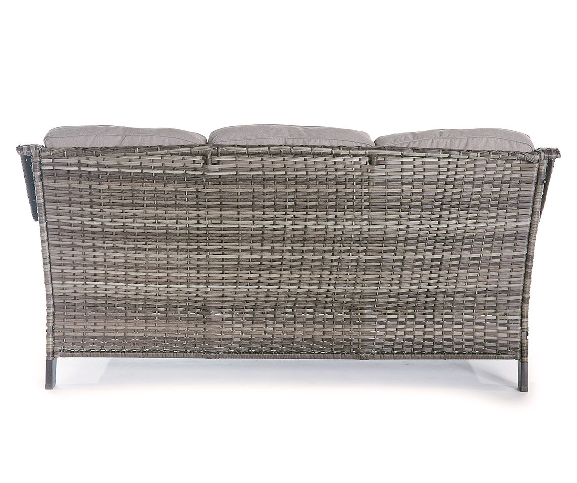 Real Living Rockbridge 5-Piece Wicker Cushioned Patio Seating Set | Big ...