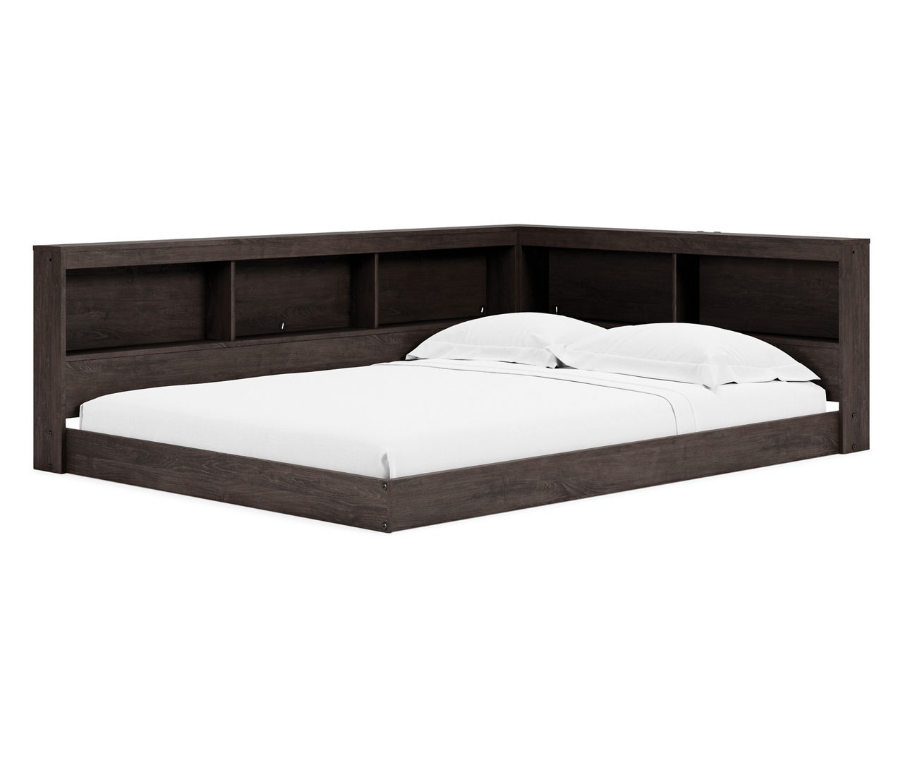 Signature Design By Ashley Piperton Black Full Bookcase Storage Bed ...