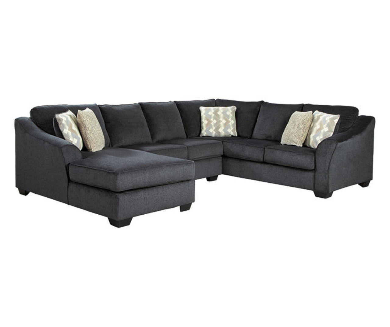 Signature Design By Ashley Eltmann Slate 3-Piece Sectional with Left ...