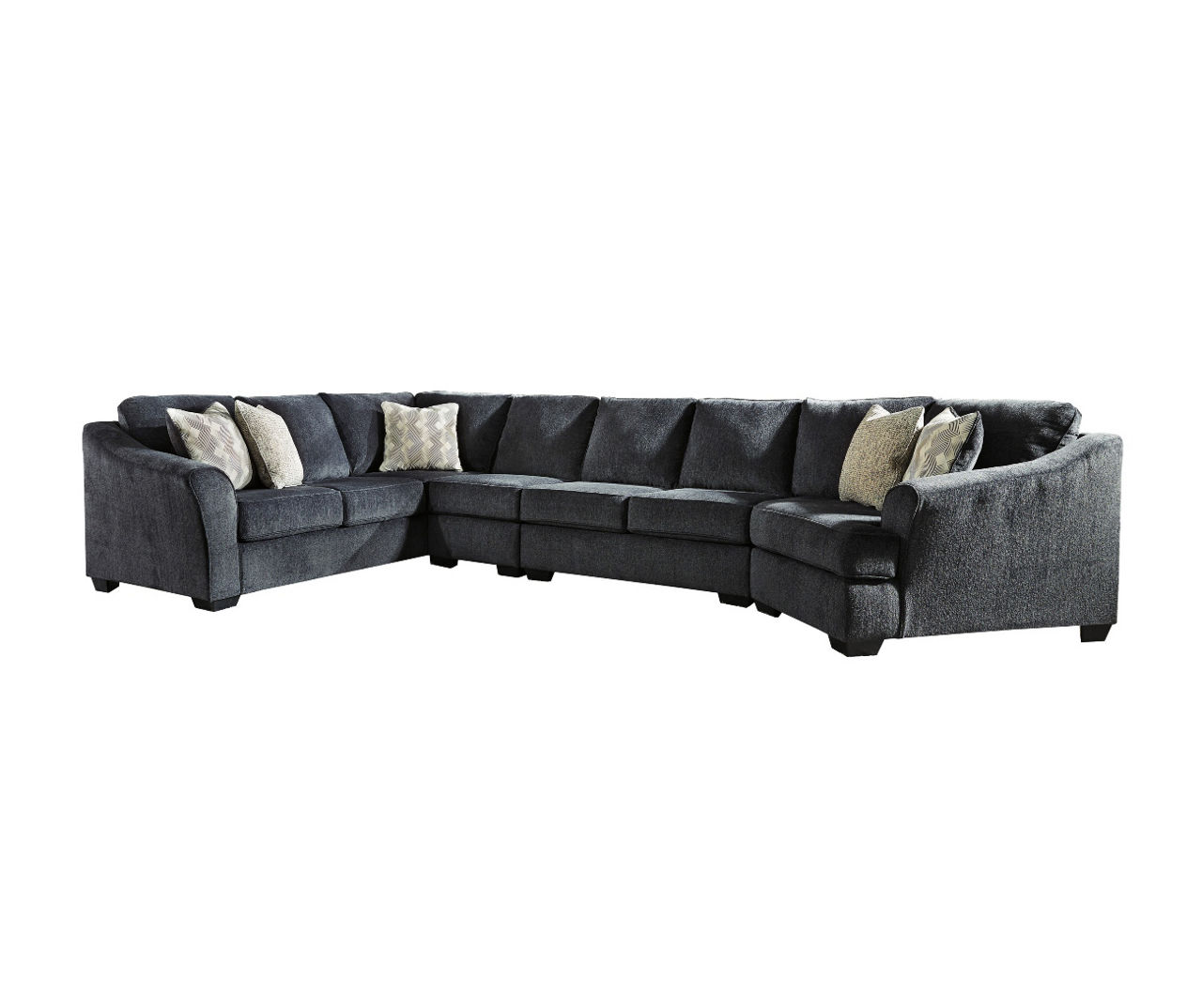 Signature Design By Ashley Eltmann Slate 4-Piece Sectional with Right ...