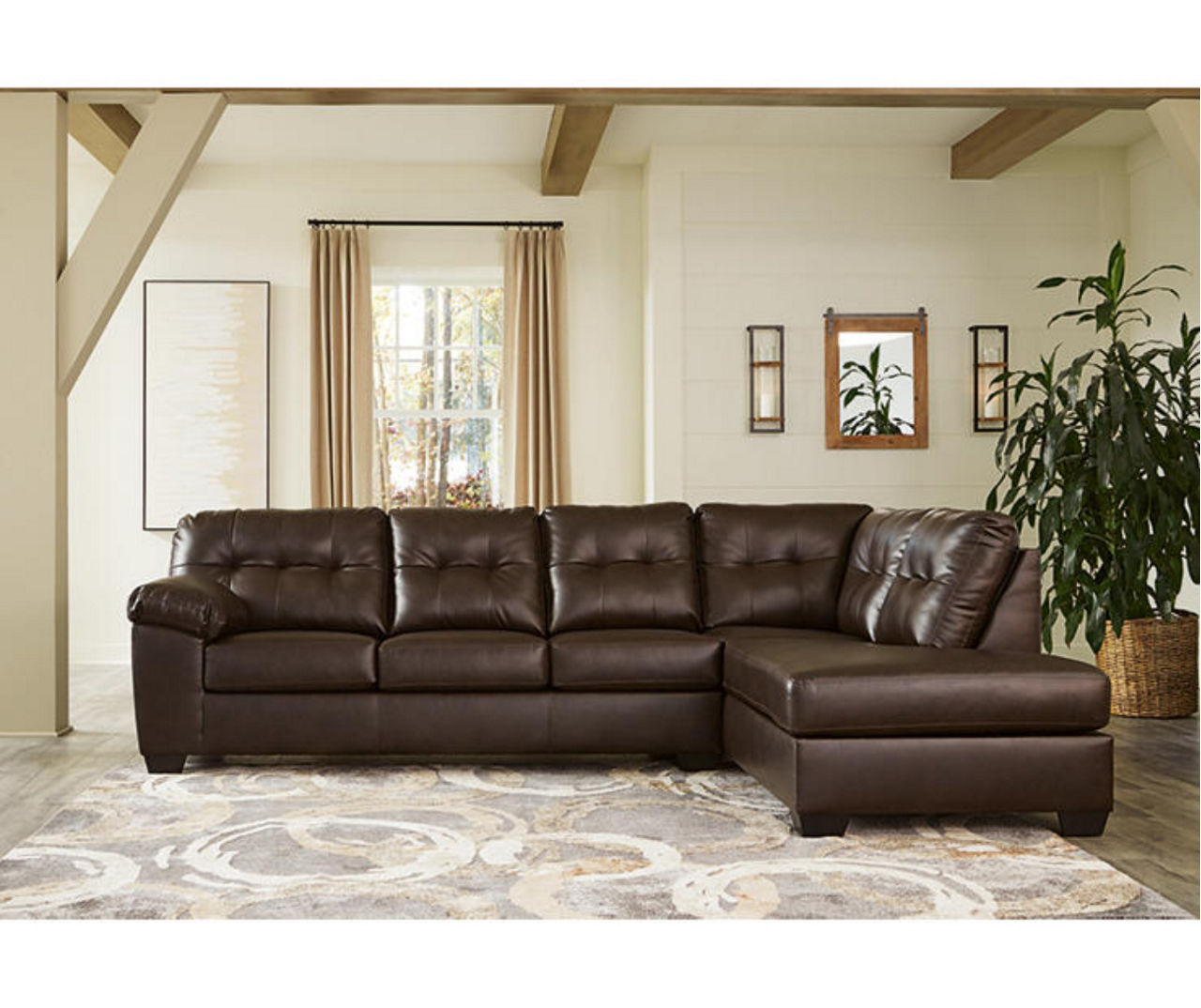Faux leather sectional big lots store